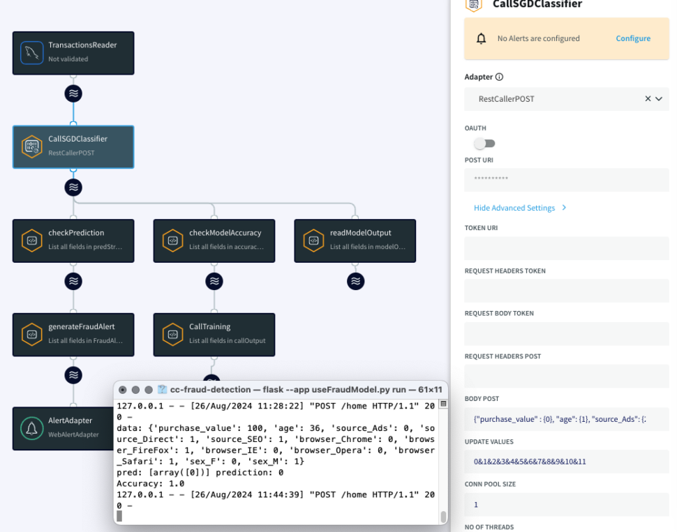 Training and Calling SGDClassifier with Striim for Financial Fraud ...
