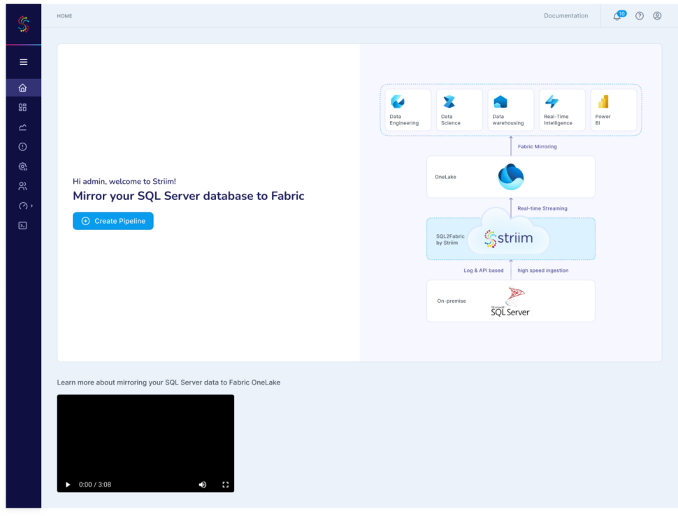 Mirroring SQL Server Database to Microsoft Fabric - Striim